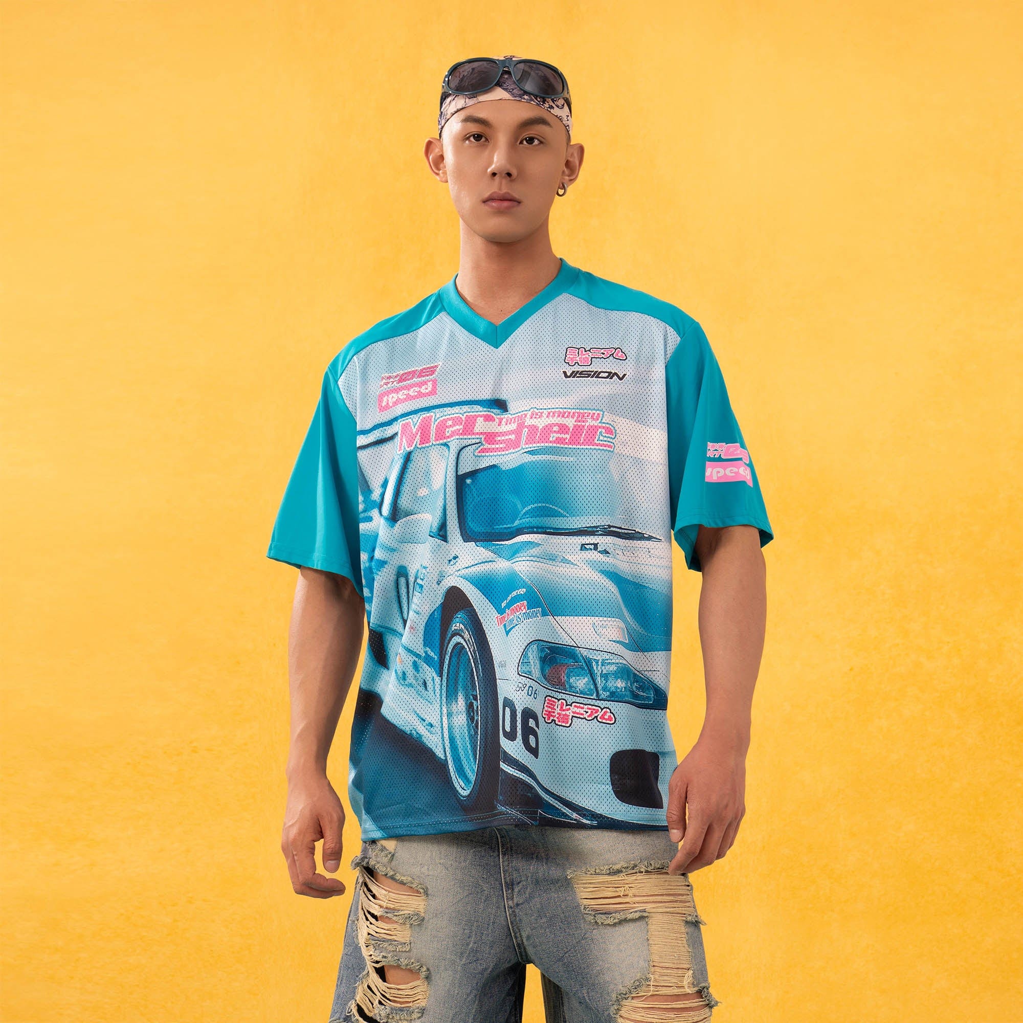 CLP Racing Graphic Mesh Raglan Jersey