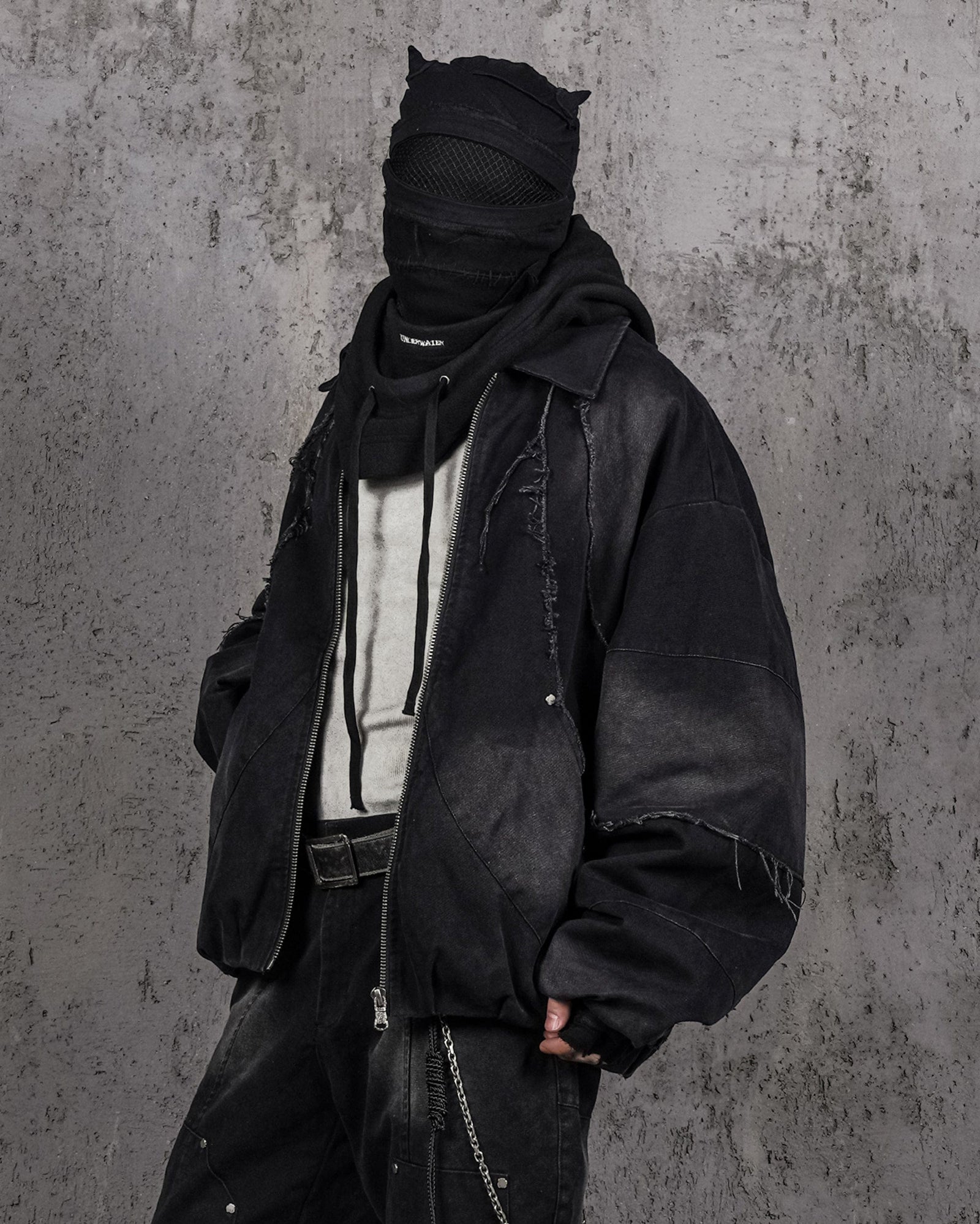 UNDERWATER Raw-Edge Spliced Rivet Jacket