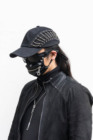 INSIDE OUT Snakebone Clipped Double-Layered Cap