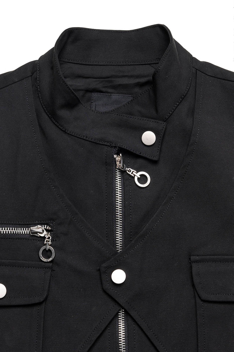 INSIDE OUT Arc Paneled Rivet Jacket