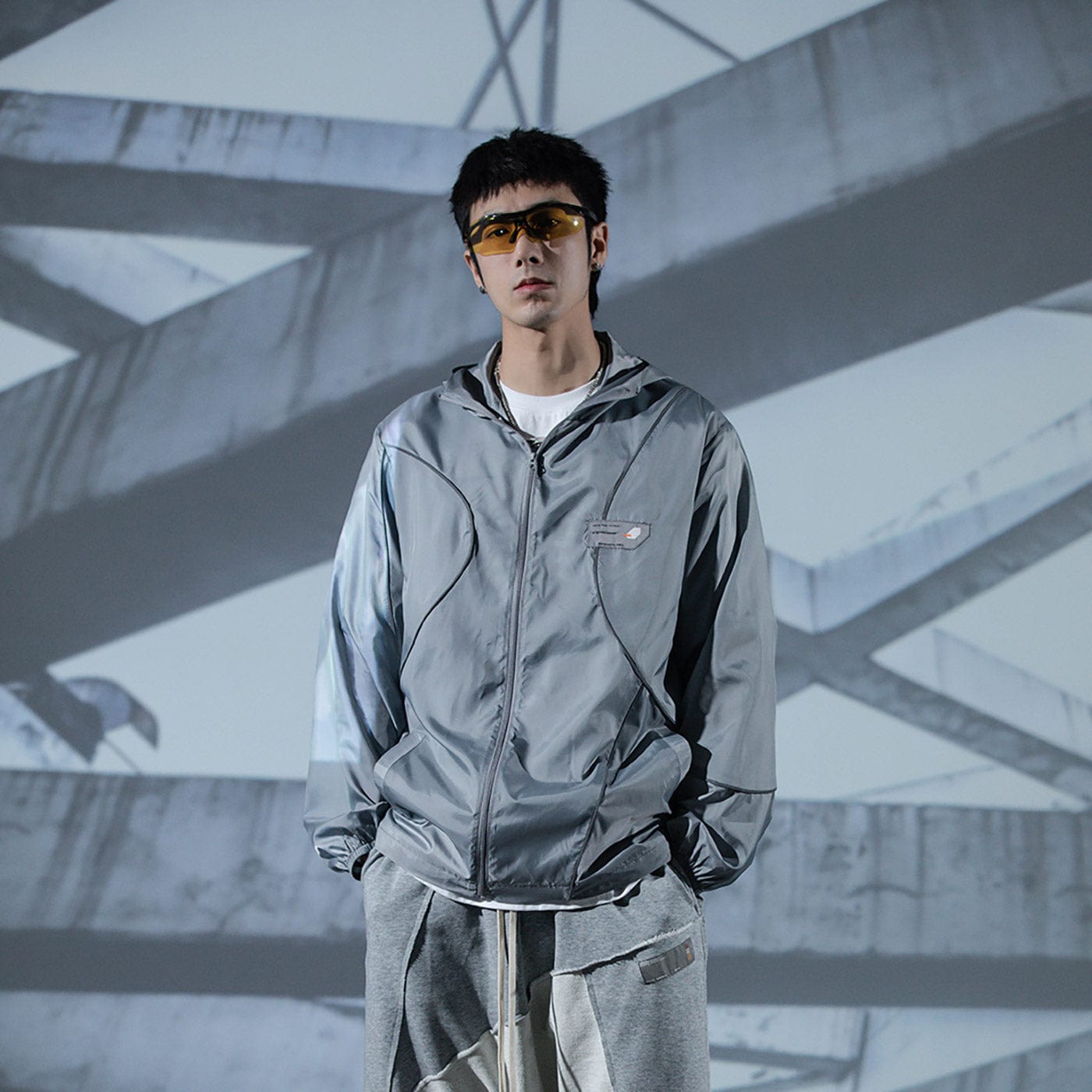 ENSHADOWER Modern Reflective Stripes Jacket