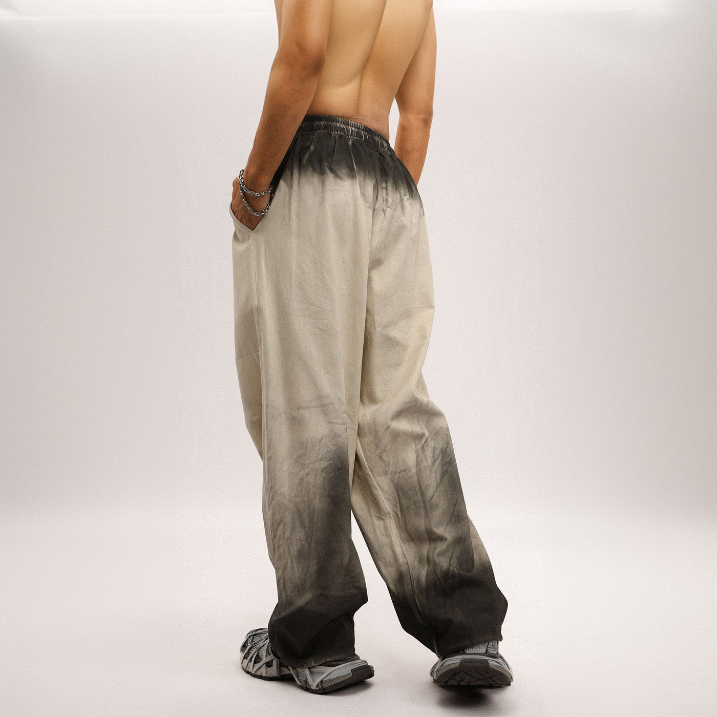 OVDY Ink Dipped Crinkled Pants