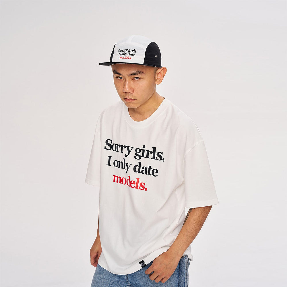 WCC Sorry Girls I Only Date Models Slogan T-Shirt