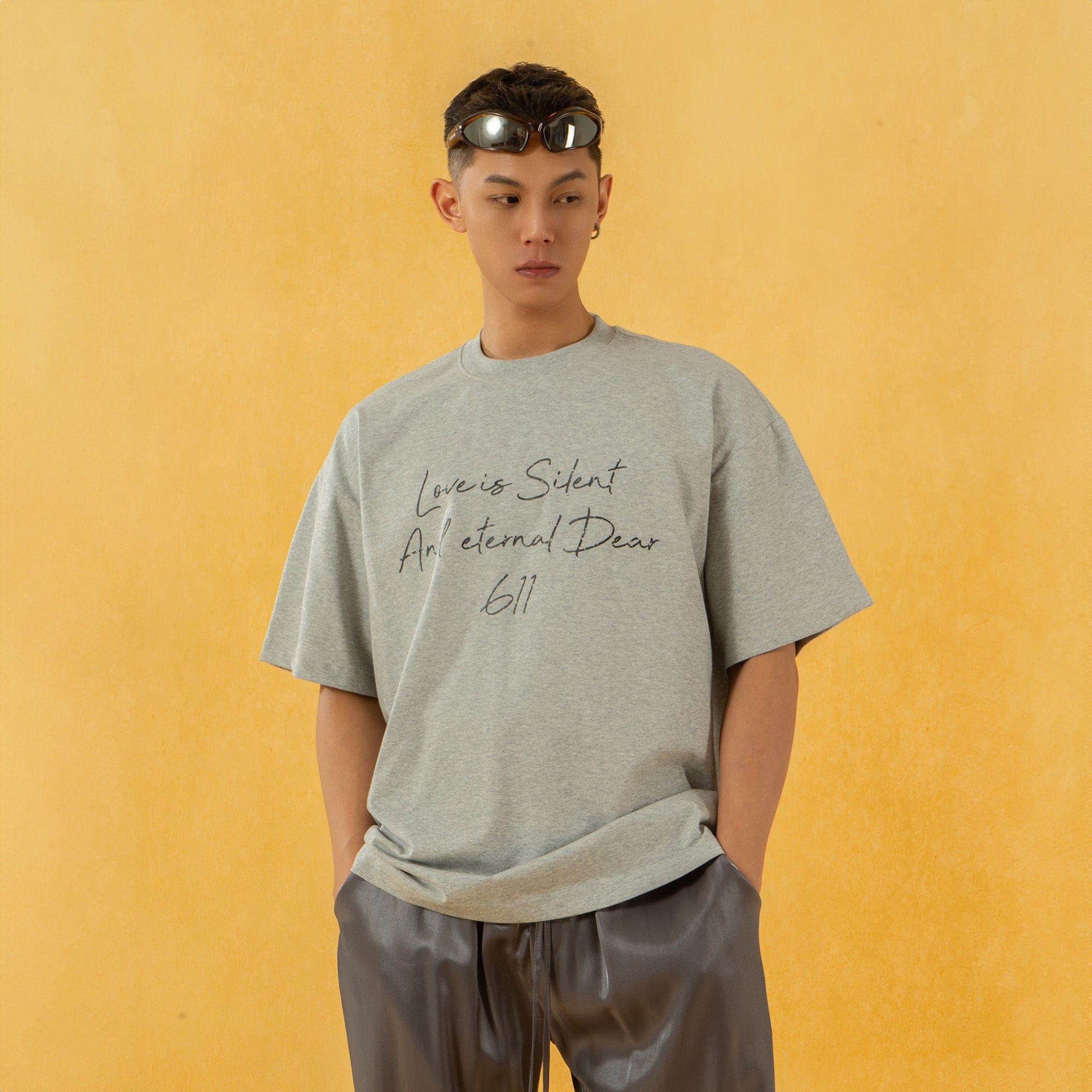 CLP Essential Slogan Glitter T-Shirt