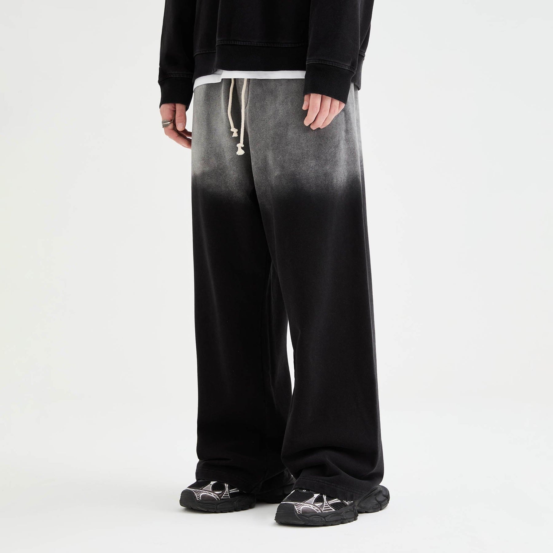 ORGANIC EMOTION Gradient Straight-Leg Drawstring Sweatpants