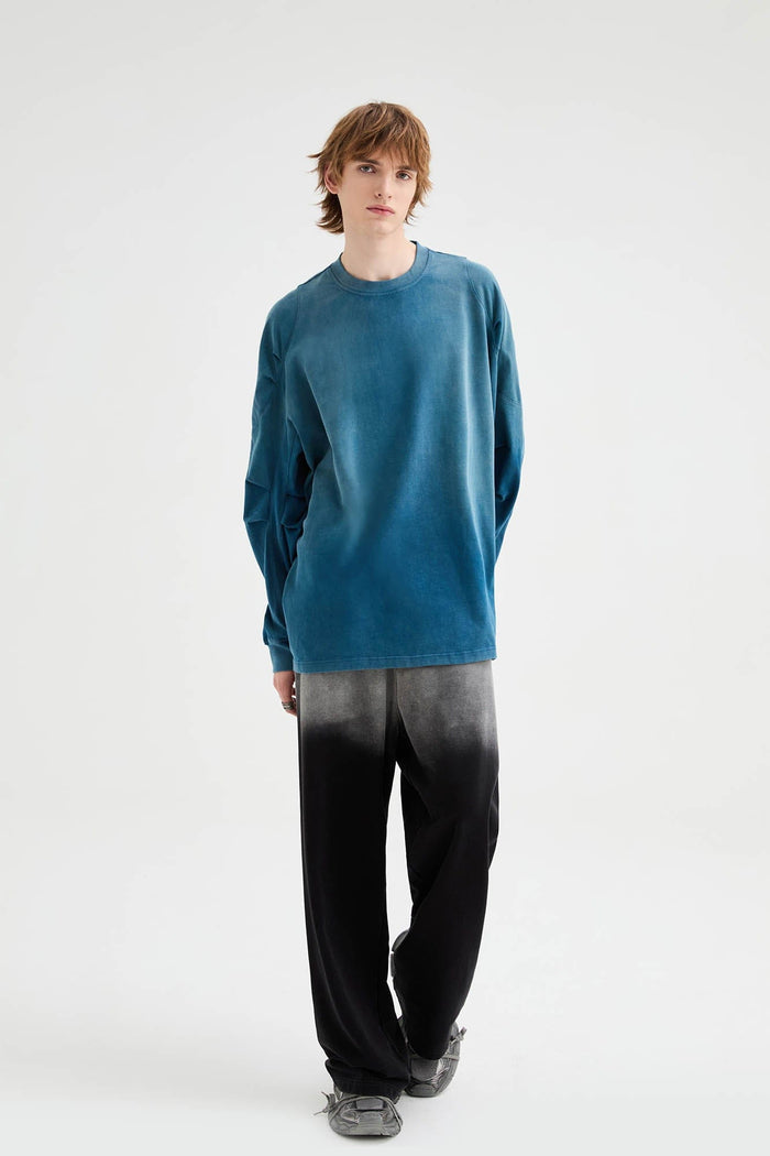 ORGANIC EMOTION Gradient Straight-Leg Drawstring Sweatpants