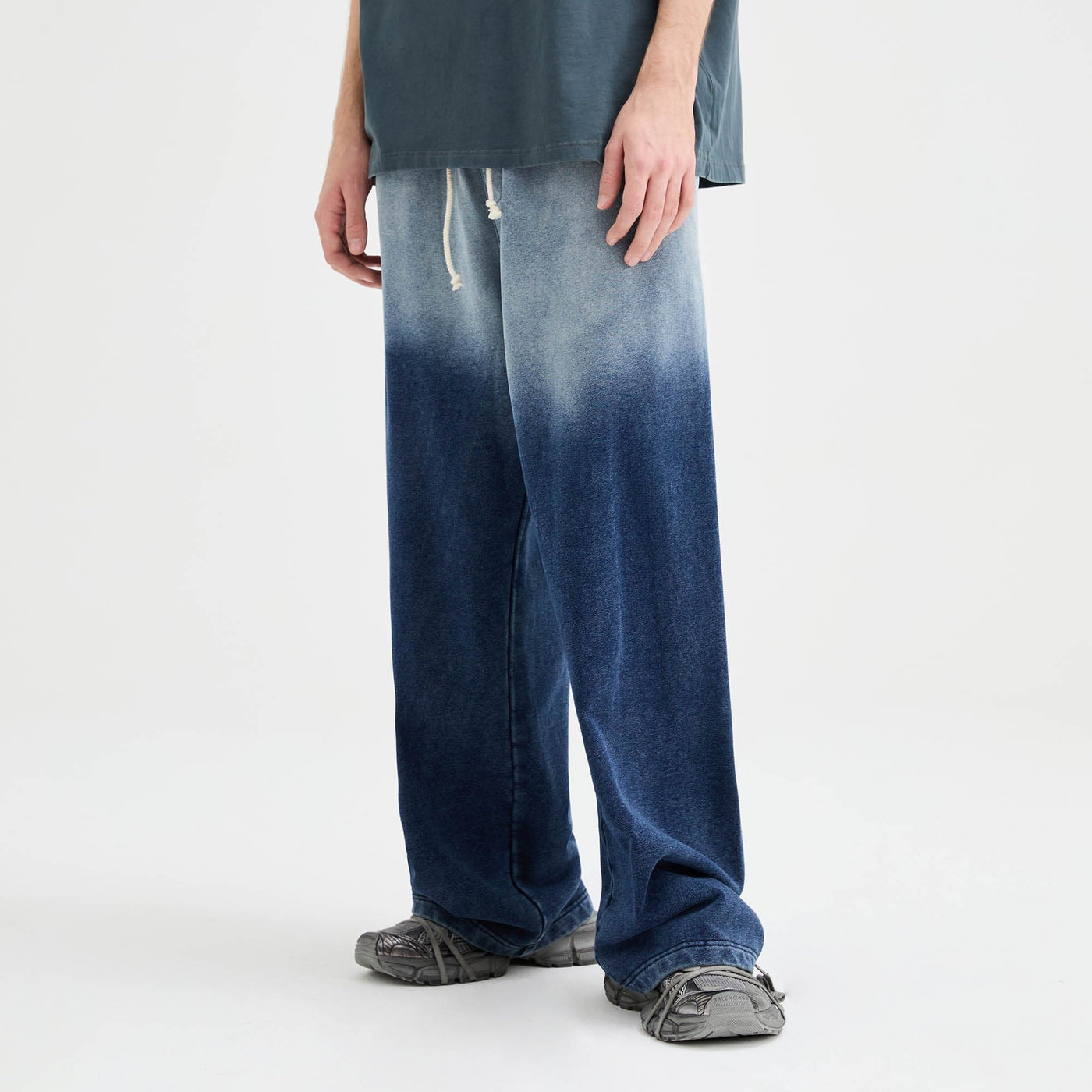 ORGANIC EMOTION Gradient Straight-Leg Drawstring Sweatpants