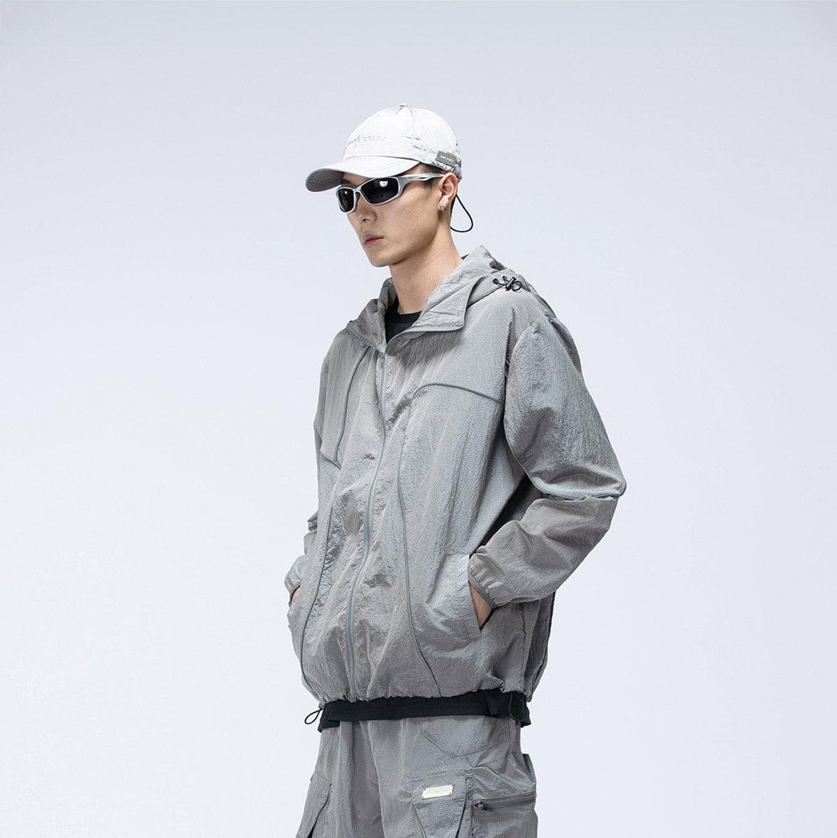 ENSHADOWER Reflective Stripes UV-Protection Crinkled Jacket | PROJECTISR US