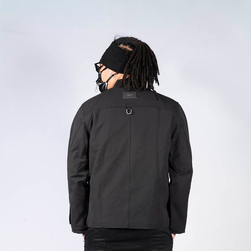 INSIDE OUT Arc Paneled Rivet Jacket