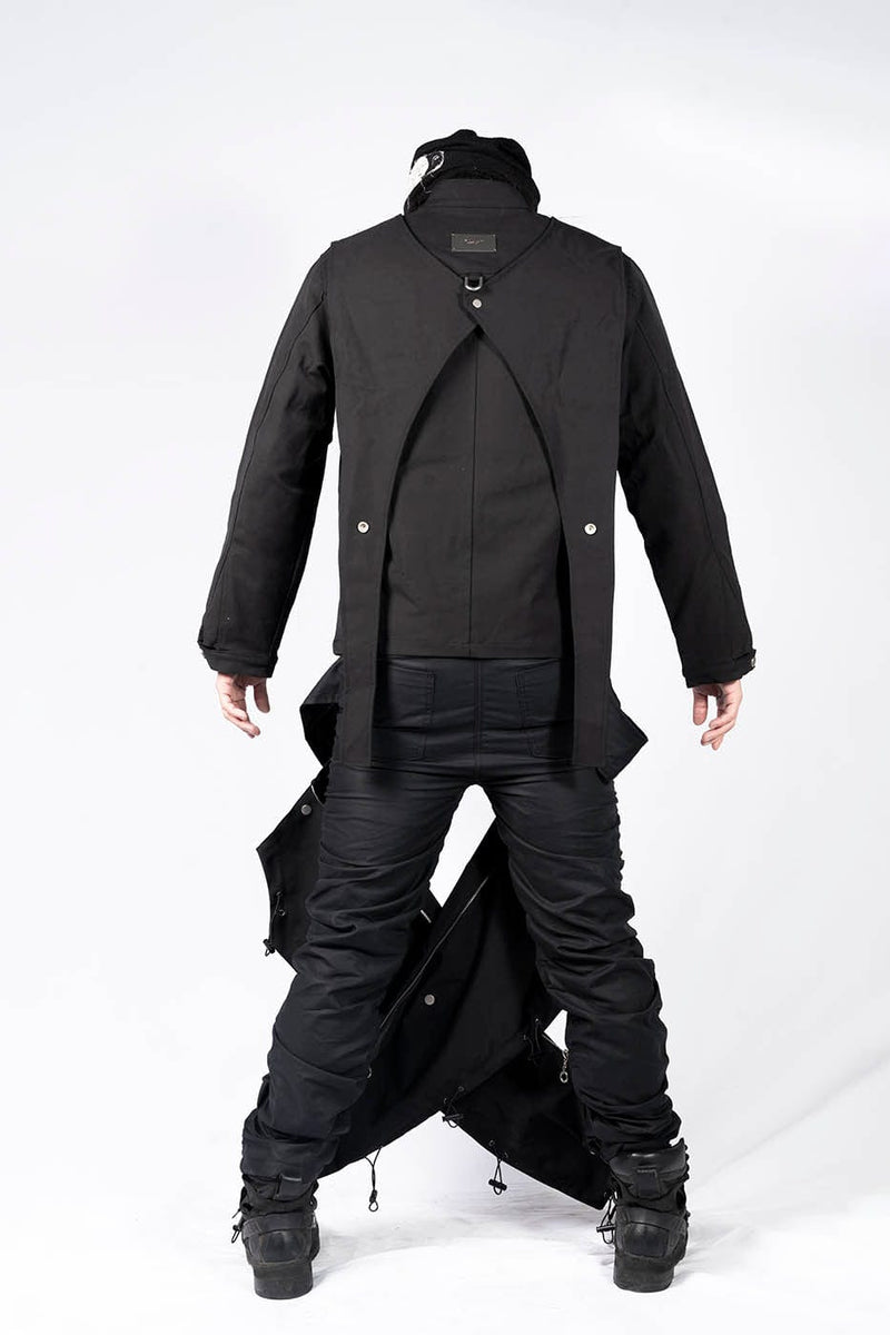 INSIDE OUT Arc Paneled Rivet Jacket